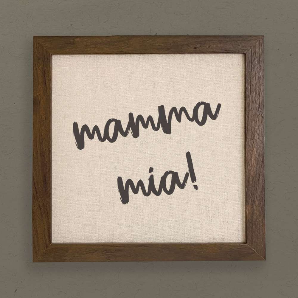 Mamma Mia - Framed Sign – Indigo Tangerine Retail